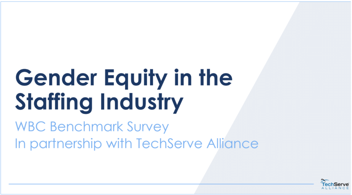 The State of Gender Equity in the Staffing Industry - TechServe ...